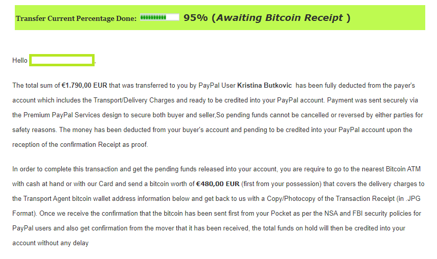 SCAM ALERT: Nu trimiteti BTC persoanelor necunoscute!